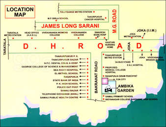 Ambika Allied Services Ambika Garden Map - Thakurpukur, Kolkata South ...