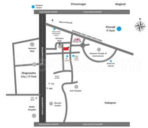 Ambrosia Landmark Ambrosia Alley Map - Hadapsar, Pune Location Map