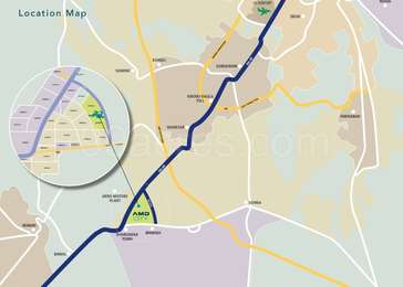 AMD Estates AMD City Map - NH 8, Dharuhera Location Map