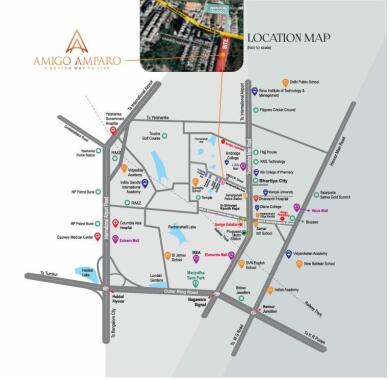 Amigo Properties India LLP Amigo Amparo Map - Thanisandra Main Road ...