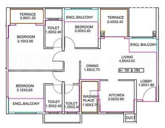 2 BHK Apartment / Flat for sale in Amit Bloomfield Ambegaon Pune - 1250 ...