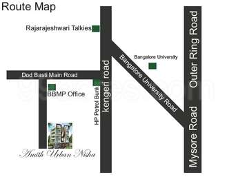 Amith Urban Builders Amith Urban Nisha Map - Bhuvaneswari Nagar ...
