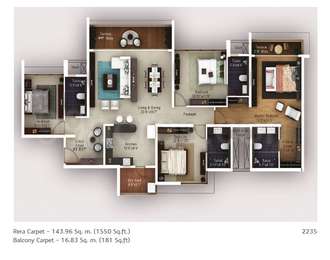 4 BHK Apartment / Flat for sale in Amanora Neo Towers Hadapsar Pune ...