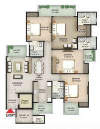 3 BHK / Bedroom Apartment / Flat for rent in Pigeon Spring Meadows ...