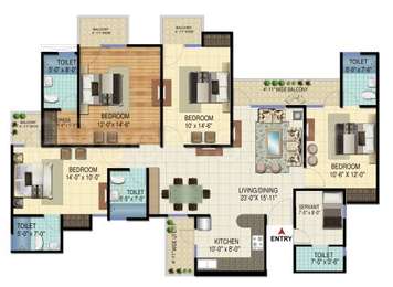 3 BHK Apartment / Flat for sale in Amrapali Verona Heights Greater ...