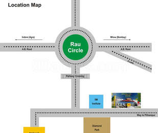 Amrapali Group Amrapali City Map - Rau, Indore Location Map