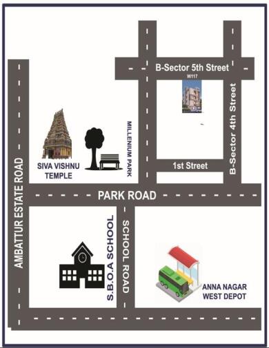 Amritaya Properties Amritaya Shreenivas Map - Anna Nagar Western ...