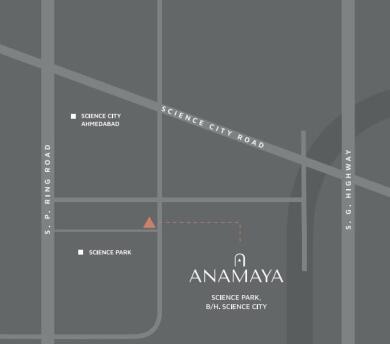 Anamaya Infrabuild Anamaya Apartments Map - Hebatpur, Ahmedabad ...