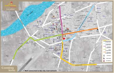 Anand Corporation Surat Anand Happy Astoria Map - Vesu, Surat Location Map