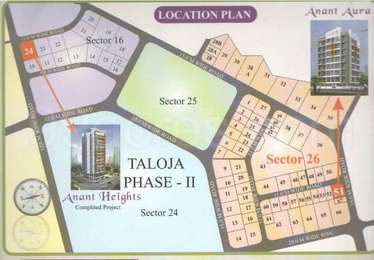 Anant Builders Anant Aura Map - Sector 26 Taloja Phase 2, Navi Mumbai Location Map