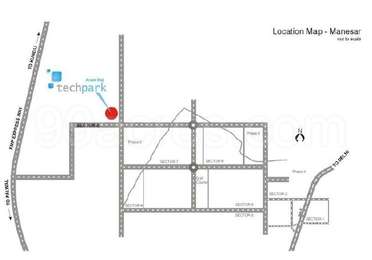 Anant Raj Builders Anant Raj TechPark Map - Manesar, Gurgaon Location Map