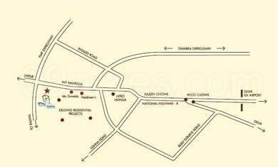 Anant Raj Builders Anant Raj Madelia Map - Manesar, Gurgaon Location Map