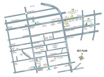 Ananta Builders Ananta Ashtha Map - Waghodia Road, Vadodara Location Map