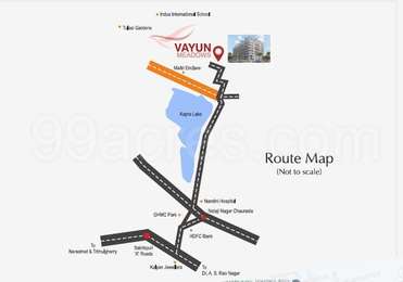 Anantha Infra Vayun Meadows Block C Map - Kapra, Hyderabad Location Map