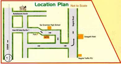 Anjana Constructions Anjana Amruta residency Map - Nagole, Hyderabad ...