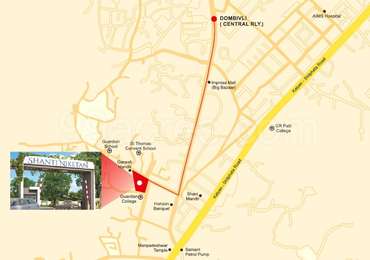 Anmol Associates Anmol Shanti Niketan Map - Dombivli East, Mumbai ...