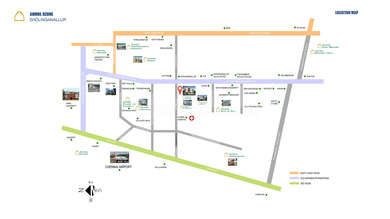 Anmol Ozone Map - Sholinganallur, Chennai Location Map