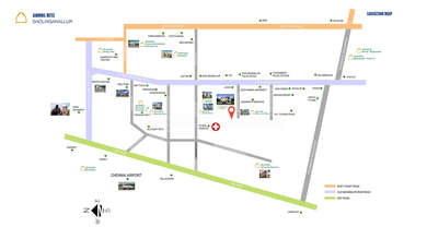 Anmol Ritz Map - Sholinganallur, Chennai Location Map