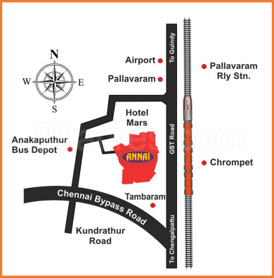 Annai Builders Annai Sri Radha Nagar Map - Anakaputhur, Chennai South ...