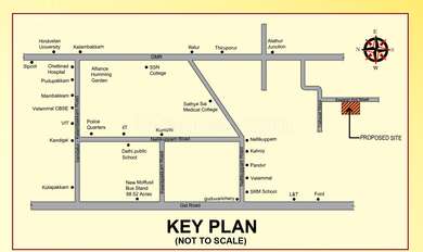 Annai Builders Annai Thirunagar Map - Thiruporur, OMR Location Map