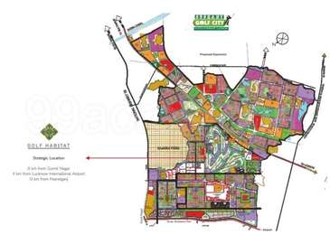 Ansal API Golf Habitat Map - Golf City, Lucknow Location Map
