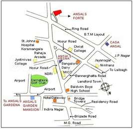 Ansal Buildwell Builders Ansal Krsna Map - Koramangala, Bangalore South ...