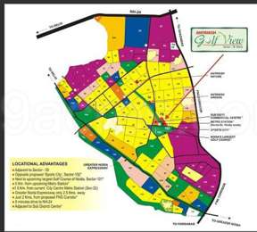 The Antriksh Group Antriksh Golf View Map - Sector-78 Noida Location Map