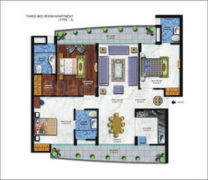 3 BHK Apartment / Flat for sale in Antriksh Nature Sector-52 Noida ...
