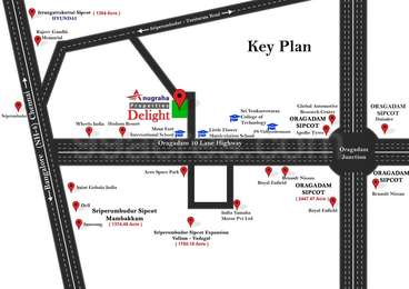 Anugraha Properties Chennai Anugraha Delight Map - Oragadam, Chennai ...