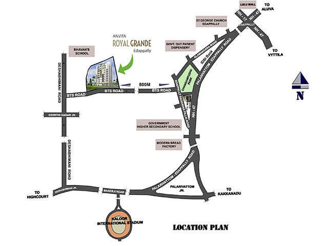 Anvita Royal Grande Kochi, Edappally Resale Price List, Brochure, Floor ...