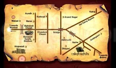 Aone Group and Phadnis Infrastructure and Khadke G Takshashila Map ...