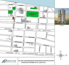 AP Realty AP Florence Map - Khar West, Mumbai Location Map