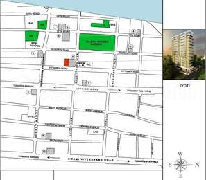 AP Realty Jyoti Map - Santacruz West, Mumbai Location Map