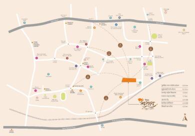 APA Combine LLP Disha Swarajya Map - Garkheda, Aurangabad Location Map