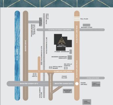 Aparna Architect The Great Ashoka City Map - Ranipur, Patna Location Map