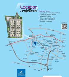 Aparna Constructions Aparna Cyberscape Map - Nallagandla, Hyderabad ...