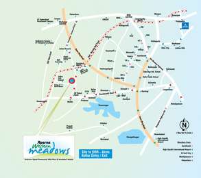 Aparna Constructions Aparna Western Meadows Map - Mokila, Hyderabad ...