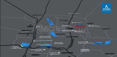 Aparna Constructions Aparna Maple Map - Thanisandra Main Road ...