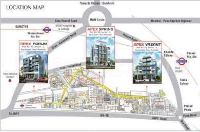 Apex Buildtech Apex Vasant Map - Karanjade, Navi Mumbai Location Map
