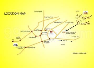 Apex Group Apex Royal Castle Map - Nyay Khand 1, Ghaziabad Location Map