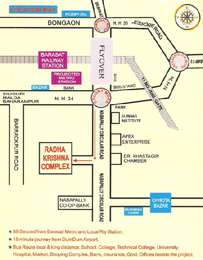Apex Enterprise Builders Apex Radha Krishna Complex Map - Barasat ...