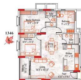1 BHK / Bedroom Apartment / Flat for rent in Appaswamy Mapleton ...