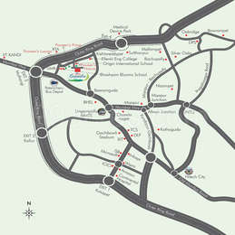 APR Group APR Praveens Grandio Map - Patancheru, Hyderabad Location Map