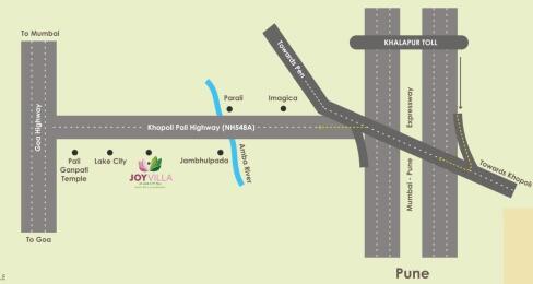 Apratim Group Apratim Joy Villa Map - Khopoli Pali Road, Raigad ...