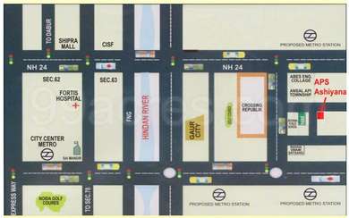 APS Group Noida APS Ashiyana Map - Sector 4 Greater Noida Location Map