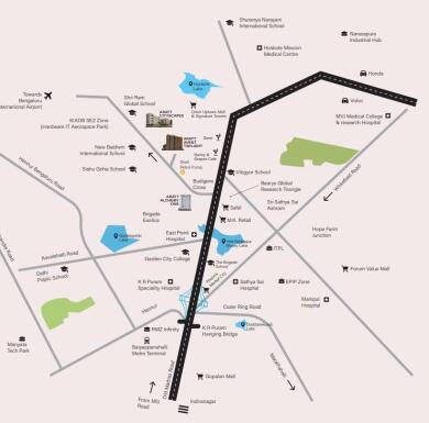 Aratt Developers Arattukulam Aratt Avant Twilight Map - Budigere Cross ...