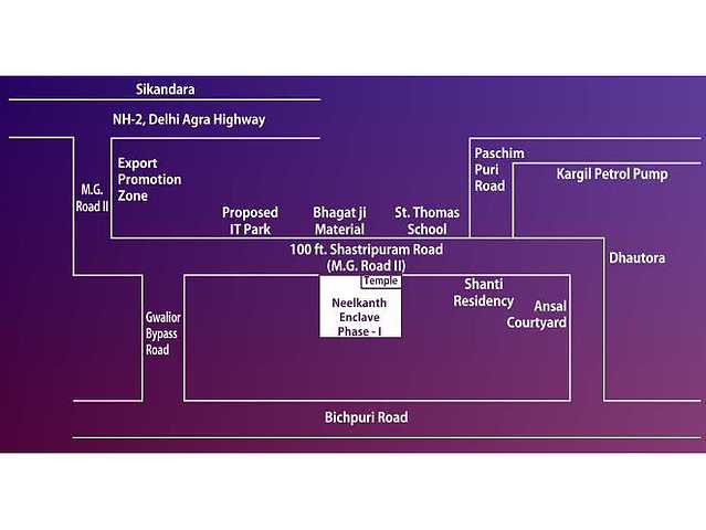 Arbour Neelkanth Enclave Phase 1 Agra, Shastripuram Resale Price List ...