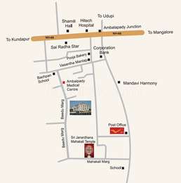 Archana Projects Archana Classic Map - Ambalpady, Udupi Location Map