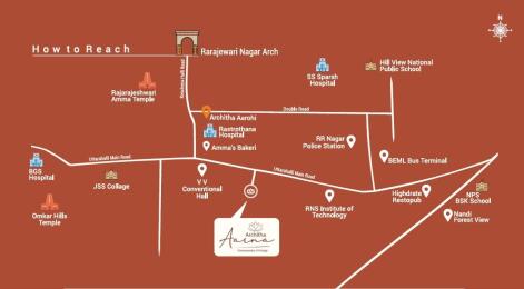 Architha Ventures LLP Architha Aarna Map - Rajarajeshwari Nagar ...