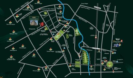 Siddhi Homes Jaipur Vantara Map - Mansarovar, Jaipur Location Map